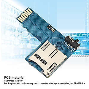 Memory Storage Expansion Board, Memory Card Module PCB Material Practical Support 2 Systems for 3B 3B