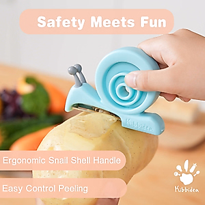 Kibbidea 13 Pcs Kids Kitchen Knife Set, Kids Knives For Real Cooking With Cutting Board, Peeler, Serrated Edges Stainless Steel Toddler Safe Knife, Sandwich Cutter (Purple)