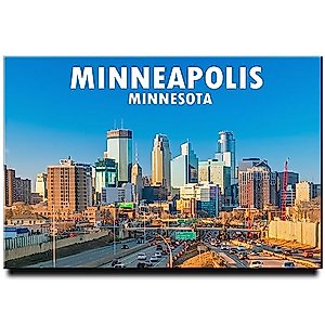 Minneapolis Fridge Magnet Minnesota Refrigerator Door Photo Magnet Travel Souvenir