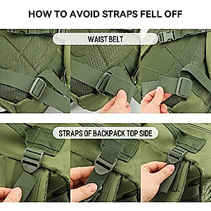 REEBOW GEAR Military Tactical Backpack Large Army 3 Day Assault Pack Molle Bag Boys Backpacks for School Army Green