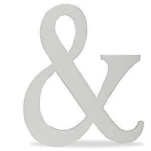 The Lucky Clover Trading & Wood Block Symbol, 14" L, White Wall Letter