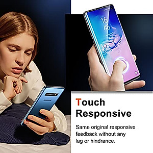 UniqueMe [3+2 Pack] Compatible with Samsung Galaxy S10 Full Coverage Flexible TPU Screen Protector and Camera Lens Protector 【Not Fit for Samsung S10 Plus】
