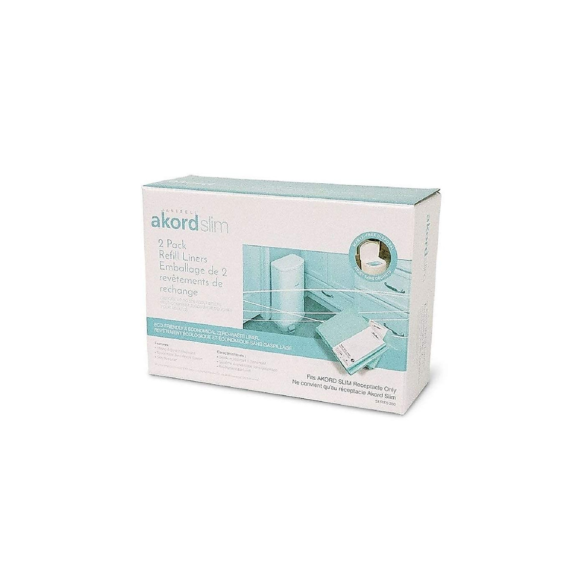 Akord Refill Liners for Akord Slim 7 Gallon Receptacle (4 Pack)