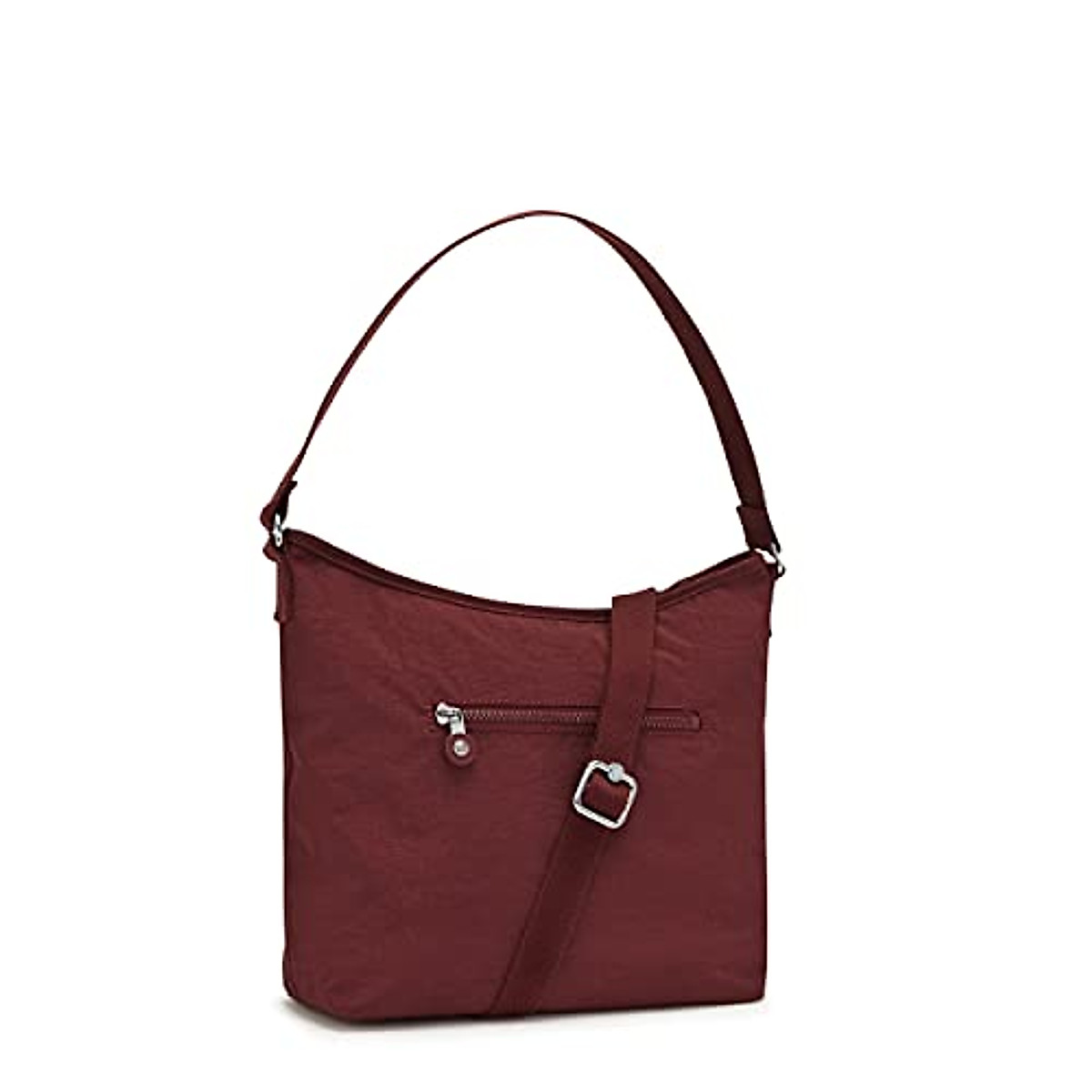 Kipling Women's Belammie Handbag, Organize Accessories, Spacious Interior, Removable Shoulder Strap, Nylon Travel Bag, Intense Maroon B