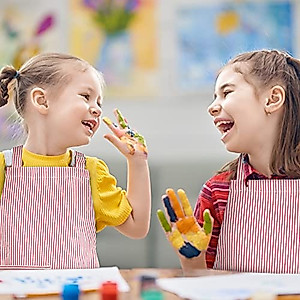 TeddSnow Kids Apron, Toddler Cotton Adjustable Bib Chef Apron with Pocket, For Children Age 2 to 5 years, Boys Girls