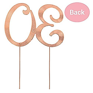 Crystal Creations 30 Cake Topper - Premium Rose Gold Metal - 30th Birthday or Anniversary Party Sparkly Rhinestone Decoration Makes a Great Centerpiece - Now Protected in a Box
