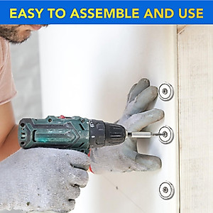 DIYMAG Neodymium Round Base Cup Magnet,60LBS Strong Rare Earth Magnets with Heavy Duty Countersunk Hole and Stainless Screws for Refrigerator Magnets,Office,Craft,etc-Dia 0.98 inch-Pack of 12