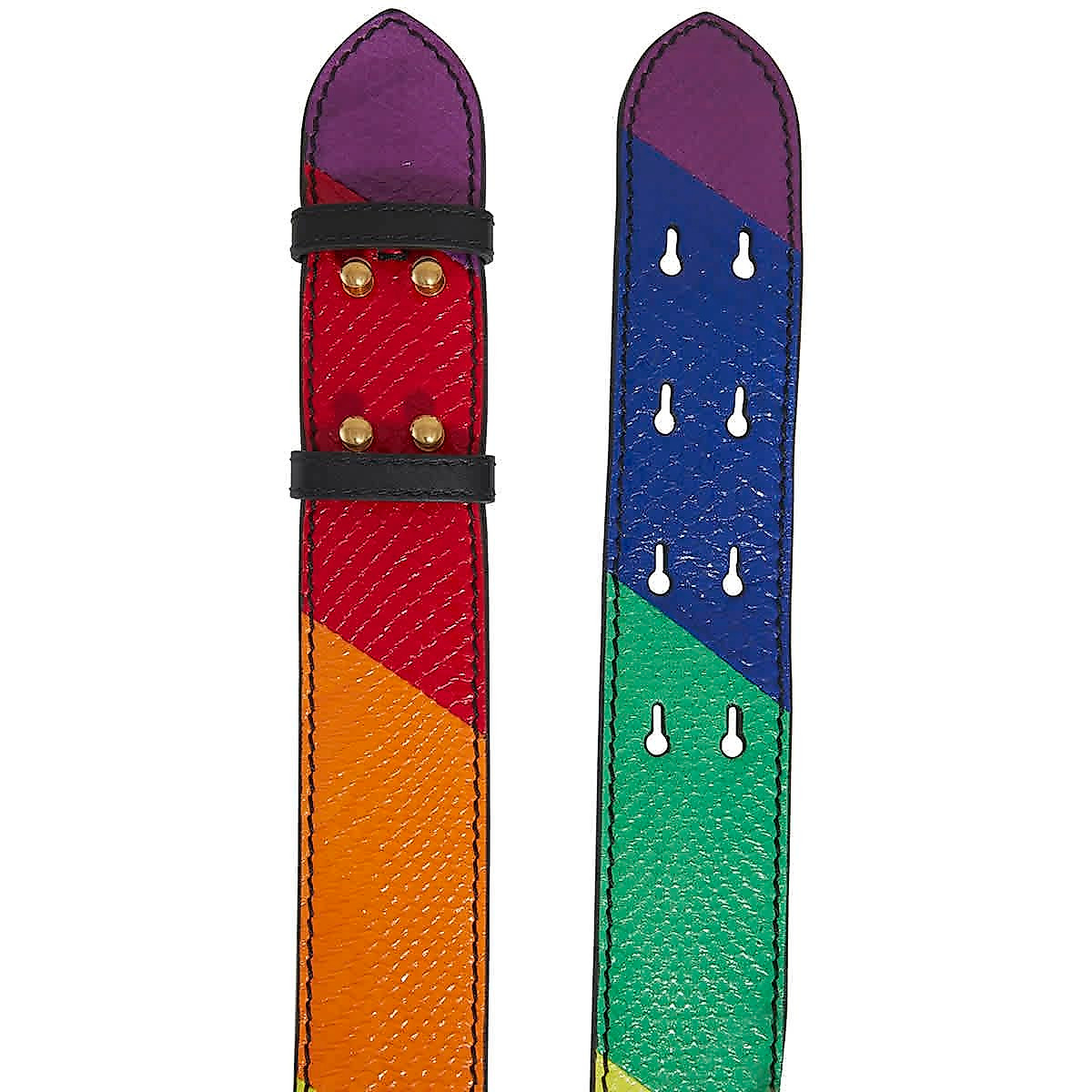 Burberry Ladies Rainbow Leather Belt Bag Strap