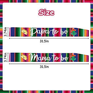 Wonmelody Mexican Baby Shower Decorations Mama to be Papa to be Sash Taco Bout a Baby Shower Party Supplies Mexican Final Fiesta Baby Shower Decors Maternity Welcome Baby Party for New Mom Dad