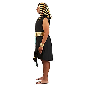 Fun Costumes Dark Pharaoh Costume - Plus Size Adult Egyptian Outfit - 2X - Black