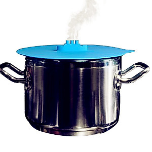 eoocvt 3pcs Steam Ship Silicone Steamer Lid Food Covers Cute Design Steaming Pot Lids and Bowl Covers Keep Food Fresh, Pack of 3