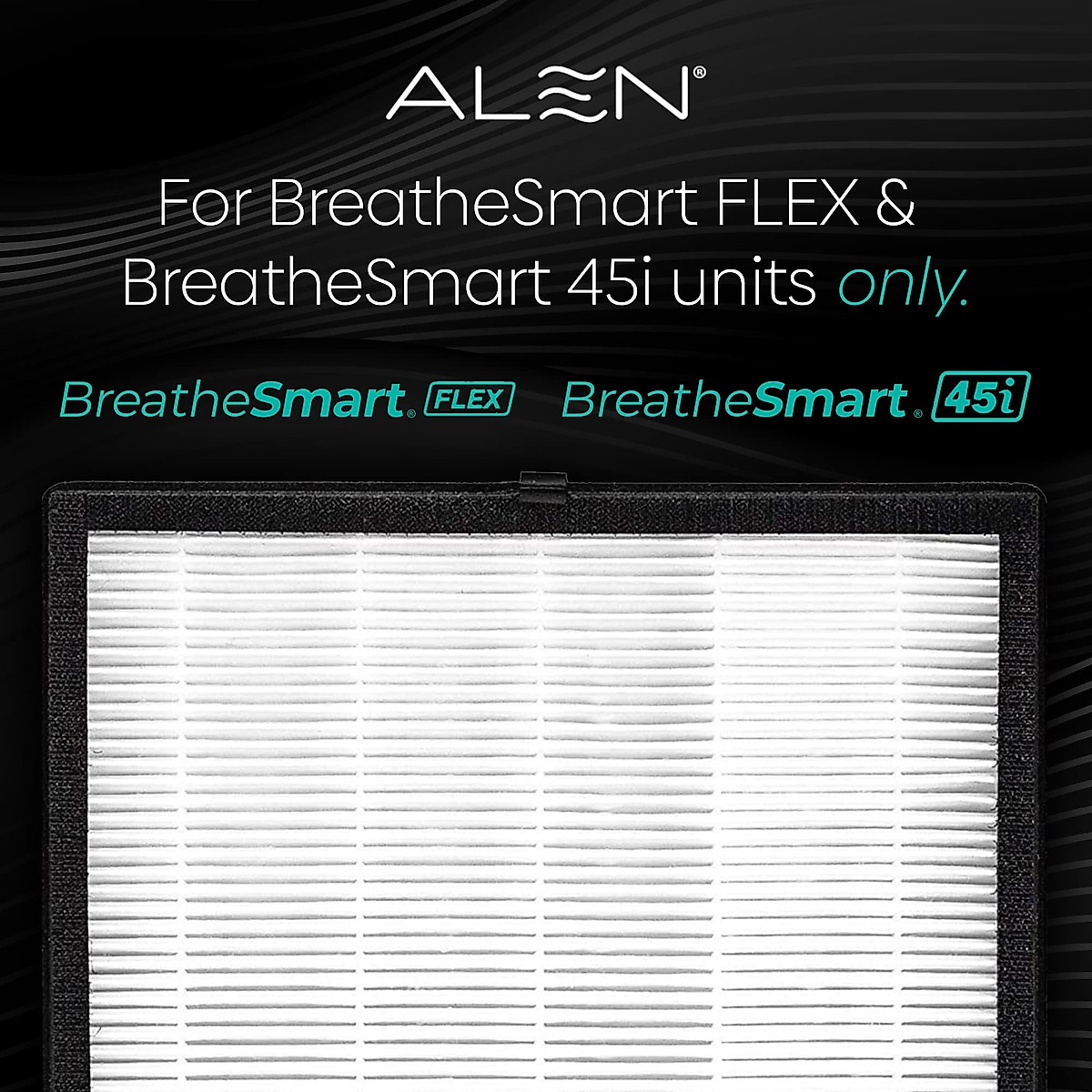 Alen Air Filter B4-Pure Replacement H13 True HEPA Filter for BreatheSmart 45i & Flex Air Purifier - Captures Allergens, Dust, & Mold (1 Filter)