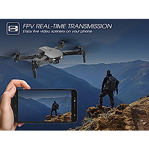 NEHEME NH525 Foldable Drones with 1080P HD Camera for Adults, RC Quadcopter WiFi FPV Live Video, Altitude Hold, Headless Mode, One Key Take Off for Kids or Beginners with 2 Batteries, Upgraded Version