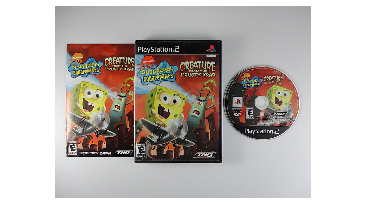 Spongebob Squarepants: Creature from Krusty Krab PS2 Game