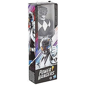 Power Rangers Mighty Morphin Black Ranger 12-Inch Action Figure Toy Inspired by Classic TV Show, with Power Axe Accessory