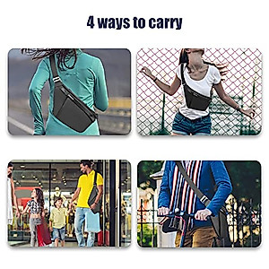 OSOCE Anti Theft Sling Crossbody Chest Bag Waterproof Shoulder Backpack Sling Chest Crossbody Bag Cover Pack Rucksack Bicycle Sport