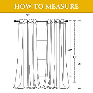 Tony's collection Christmas Yellow Velvet Curtains, Super Soft Room Darkening Insulated Small Window Drapes for Bedroom Living Room Dining Shower Backdrop(34x63 Inch, Yellow, 2 Panels)