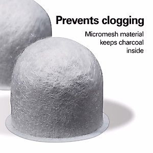 Hamilton Beach Coffeemaker Water Filter Replacement Pods and Handle, Charcoal, 2-Pack