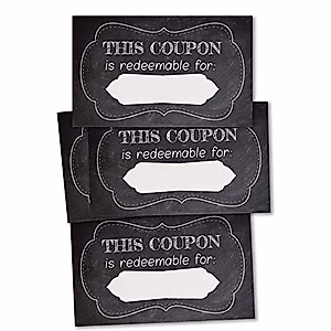 BUTIKUMI 50 Coupon Cards, Coupons for Mom, Wife, Husband, Business, Business Blank Coupons Gift Certificates Vouchers.