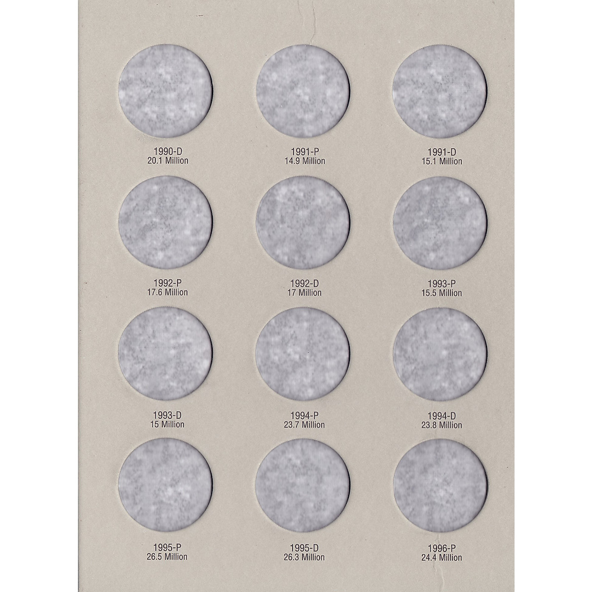 H.E. Harris & Co. US John F. Kennedy Half Dollar Coin Folder 1985 – 1999 #2697