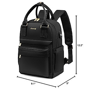 LOVEVOOK Mini Backpack for Women Girls Stylish Waterproof Backpack Purse with USB Port, Cute Daypack for School Travel Party