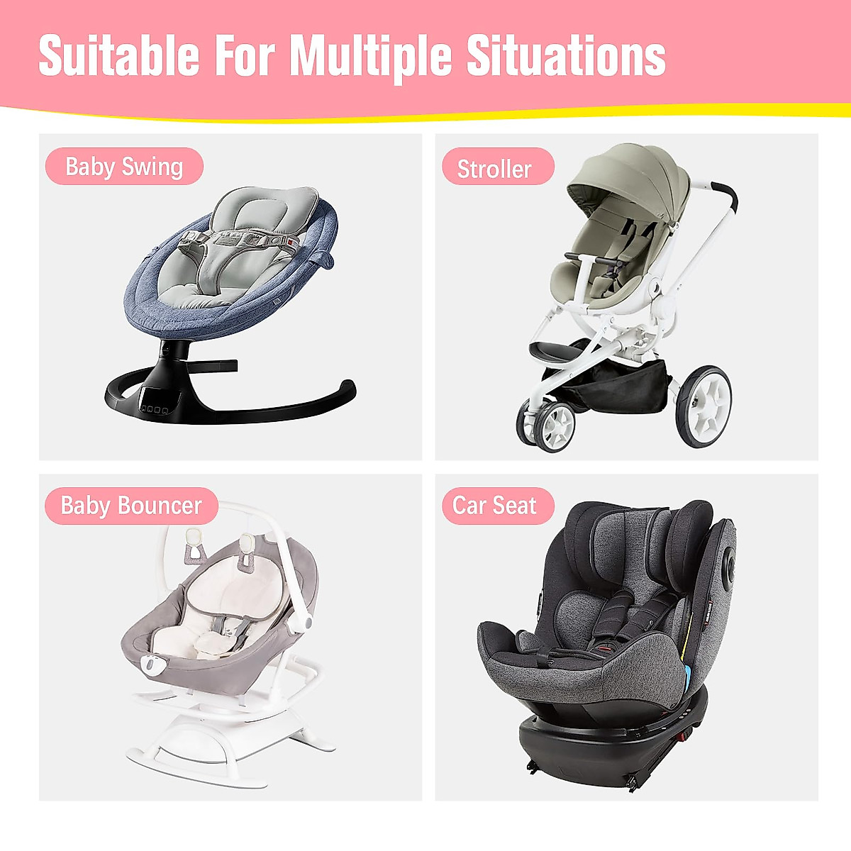 KAKIBLIN Baby Travel Pillow, Baby Pillow for Head and Neck, Upgraded Baby Support Pillow, Baby Neck Pillows for Car Seat,Pushchair,Travel(Bear)