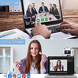 Digital Cameras for Photography 4K 48MP Vlogging Camera Autofocus Digital Camera with 18X Digital Zoom Point and Shoot Digital Cameras with 32GB Card