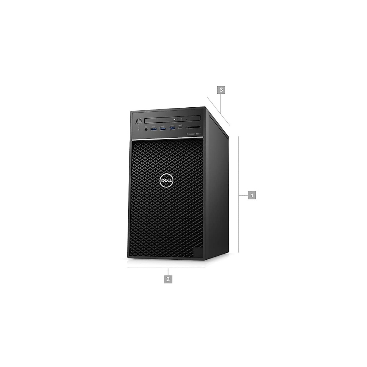 Dell Precision T3650 Workstation Desktop | Core i7-11700 - 1TB SSD Hard Drive - 32GB RAM - Nvidia Quadro P620 2GB | 8 cores @ 4.9 GHz - 2GB GDDR5 Win 10 Pro Black