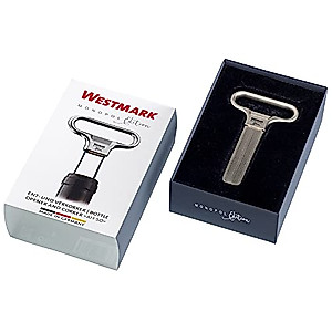 Monopol Westmark Germany Steel Two-Prong Cork Puller with Cover (Silver Satin)
