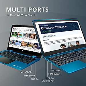 Gateway Ultra Slim Laptop, 14.1" IPS FHD Display, Intel i5-1135G7, 16GB RAM, 2TB SSD, Intel Iris Xe Graphics, 1.0 MP Camera, Fingerprint Scanner, Bluetooth, Blue, Win 10, 32GB Hotface USB Card