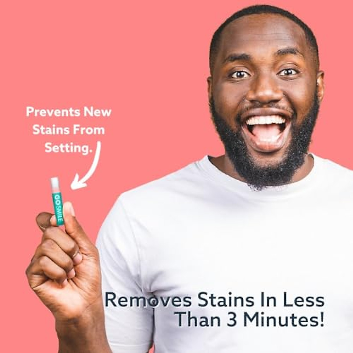 GO Smile Teeth Whitening Stain Erasers, (28 Single-use, applicators), On-The-Go Instant Teeth Cleaning, removes Coffee, red Wine and Tea Residue from Teeth Before Stains Set in, Mint Flavored