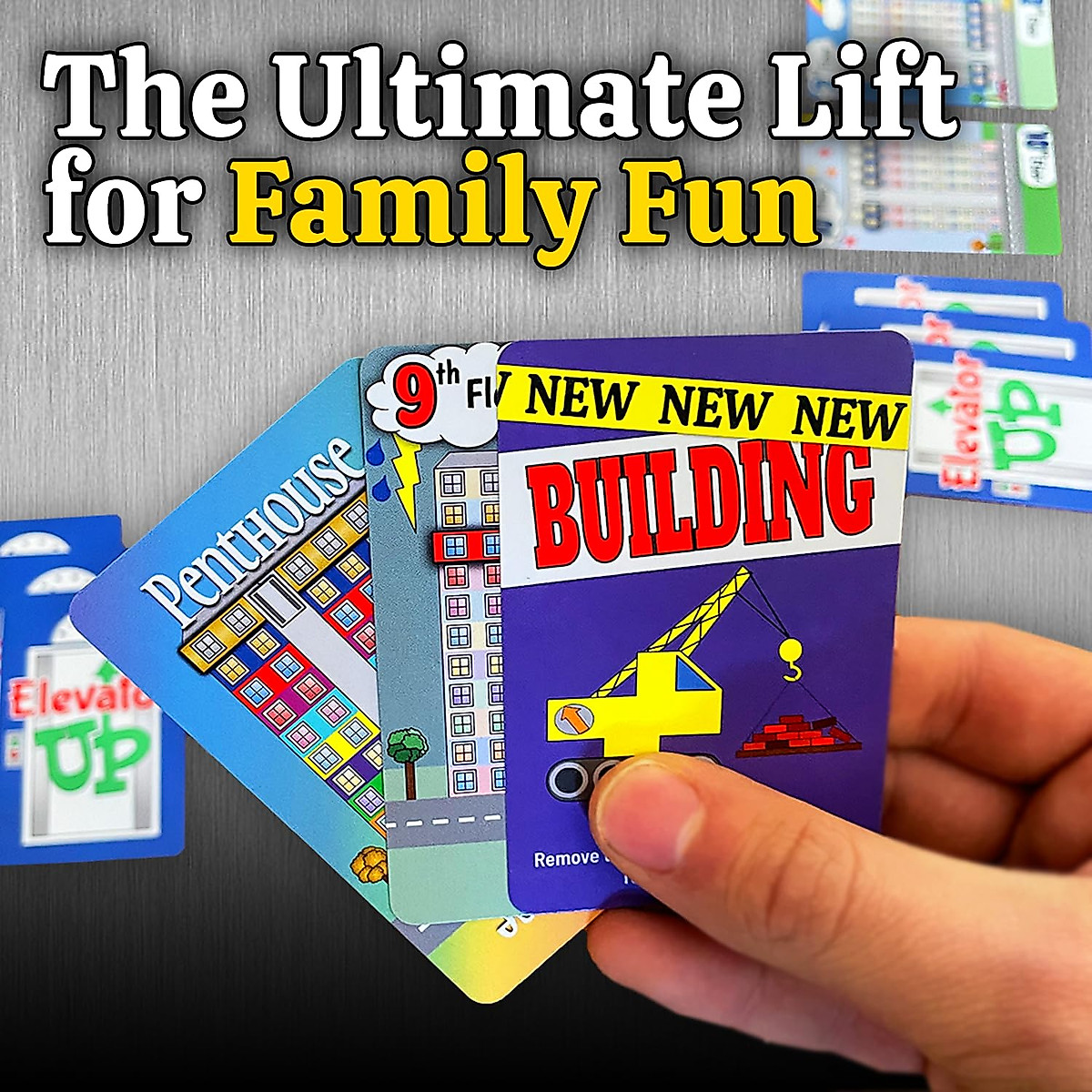 ElevatorUp™ - The Ultimate Lift for Family Fun! Smiles, Laughter, and Memories packed into a Card Game for 2-5 players, ages 7+