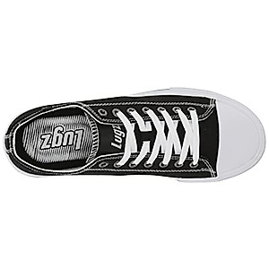 Lugz mens Stagger Lo Sneaker, Black/White, 12 US