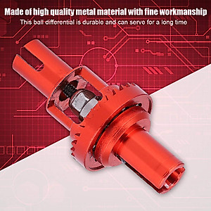 Dilwe RC Car Differential, Metal RC Car Differential Upgrade Replacement Accessories Fit for WLtoys 1/28 K989 K969 K979 K999 P929 P939 Remote Control Car Modeling Accessory