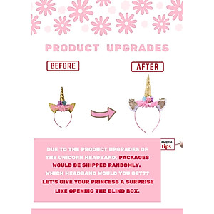 NEWEPIE Girls Unicorn Costume Bowknot Princess Birthday Tulle Lace Dress Christmas Party Carnival Halloween Outfit w/Headband Pink 8-9T