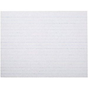 School Smart 085439 Alternate Ruled Paper without Margin, 10.5" Length, 8" Width, White (Ream of 500)