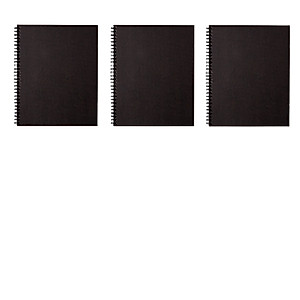 MUJI MoMa Double Ring Notebook B5 80sheets - Pack of 3books Dark Grey