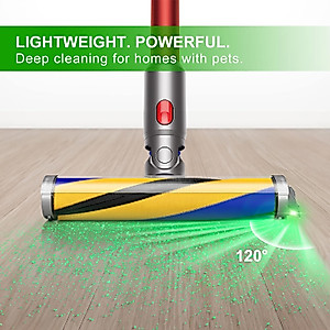 EICEM Electric Green Light, USB Rechargeable Show All Dust LED Light, One Hand Operated, Vacuum Cleaner Attachment