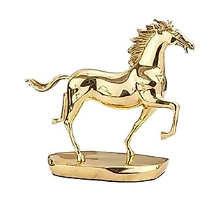 MJWDP Crafts Horse Success Wine Cabinet Jewelry Research Bookcase Decoration Office Decoration Bronze Horse Decoration