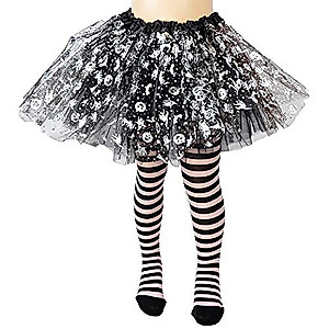 Omigga 4 Pairs Children's Tights Full Striped Tights Thigh High Cosplay Costume Socks for Girl Kids Halloween Christmas Costume Accessory Multicolored