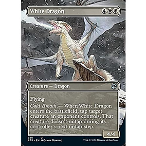 Magic: the Gathering - White Dragon (288) - Borderless - Adventures in The Forgotten Realms