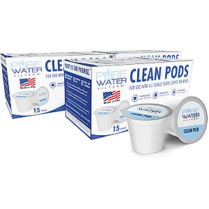 45-Pack Rinse & Clean Pods Compatible with Keurig K-Cup Single-Serve Coffee Brewers - Made in USA - Including Classic/1.0 & 2.0 K-Cup, 15 Count (Pack of 3)