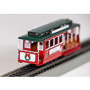 Cable Car with Grip Man - Yellow & Red - HO Scale
