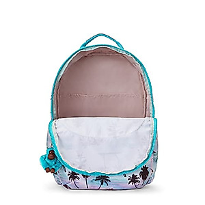 Kipling Women's Seoul Extra Large 17” Laptop Backpack, Durable, Roomy with Padded Shoulder Straps, School Bag, Shadow Palm PRT, 34.5''L x 45''H x 23''D