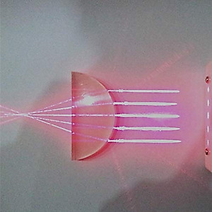 Optical Glass Semicircle Lens Physical Teaching Equipment 2pcs