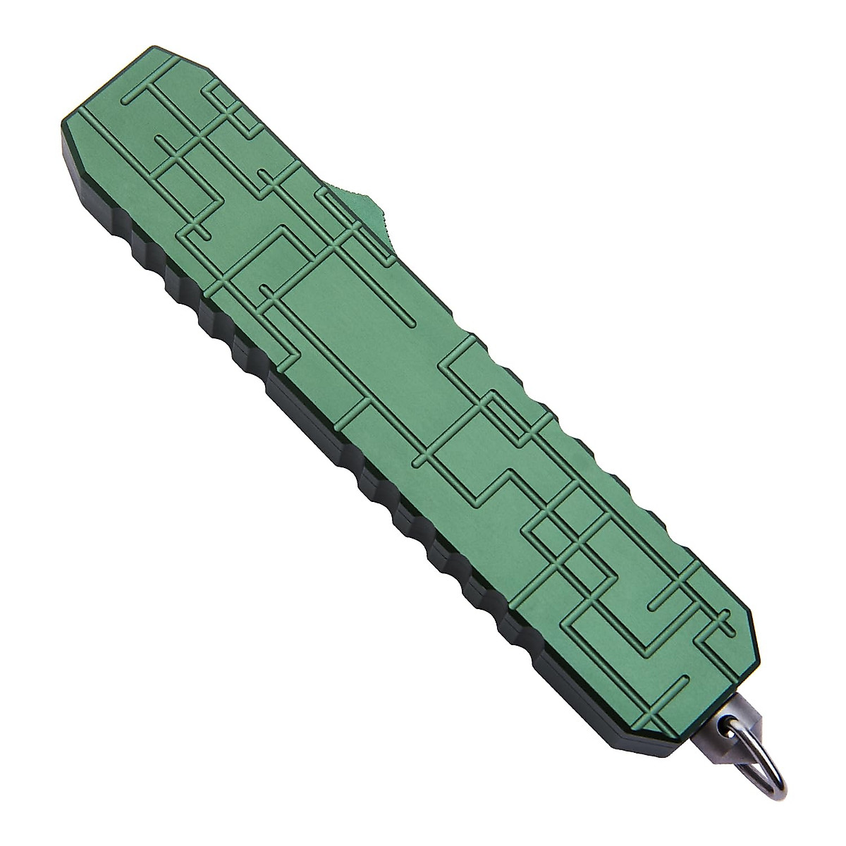 TGZUO Aluminium Alloy Scalpel Pocket Knife with Clip Small EDC Telescopic Retractable Box Cutter Precision Craft Utility Knife 5pcs #60 5pcs #24 Carbon Steel Blades (Green)