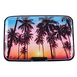 EZ LIFE PRODUCTS Credit Card Holder Small Credit Card Wallet Slim RFID Metal Card Holder Wallet Business Card Case ID Case for Women Men