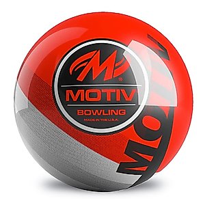 On The Ball Bowling Motiv Velocity Spare Bowling Ball - Red/Grey 14lbs