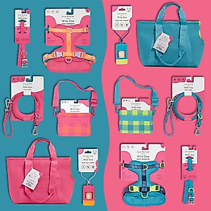 Wild One, Limited Edition, Designer Collection, Dog Harness, No-Pull Pet Harness with 3 Leash Clips, Adjustable Soft Padded Dog Vest, Comfortable, Stretchy, Medium, Blue