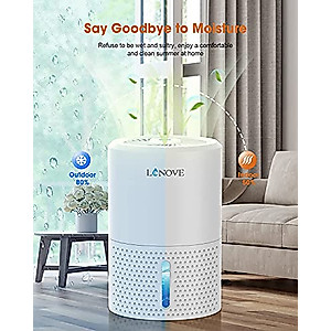 Dehumidifiers for Home - 34ounce Dehumidifier for Bedroom 2600 Cubic Feet (280 squarefoot) Quiet, Small Portable Dehumidifier for Closet Bathroom RV